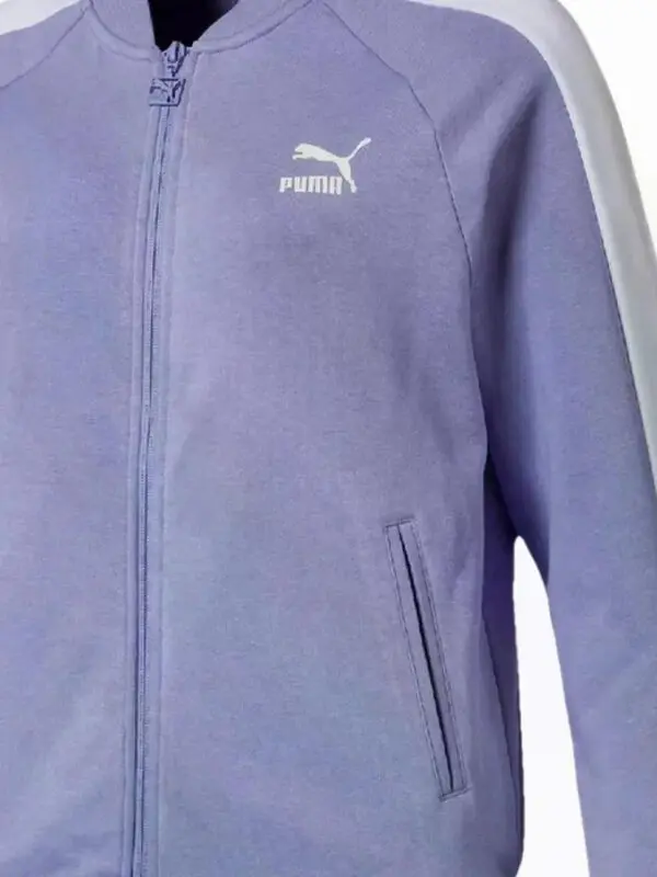 PUMA Zip Striped Track Sweatshirt