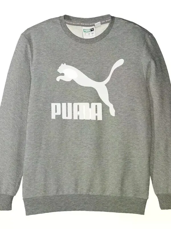 PUMA Logo-print Crew-neck Sweatshirt