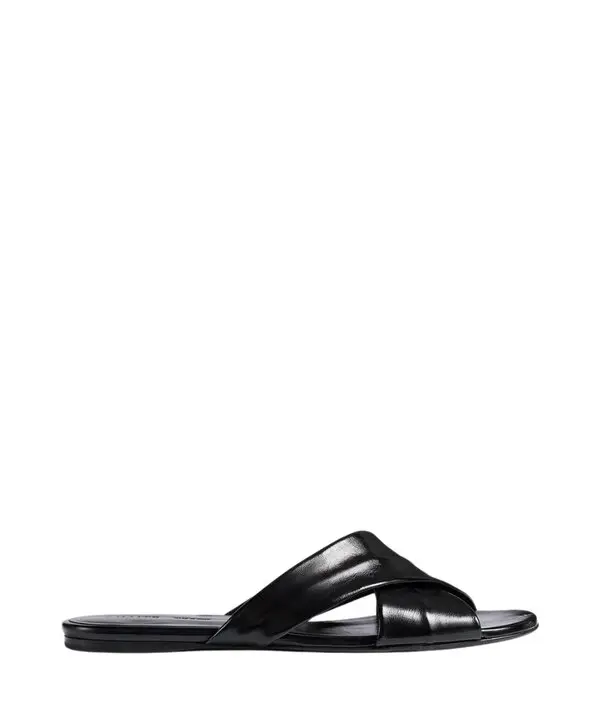 Khaite Liria Flat Sandal - Black