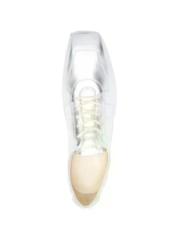 AeydĒ Uma Laminated Leather Sneakers
