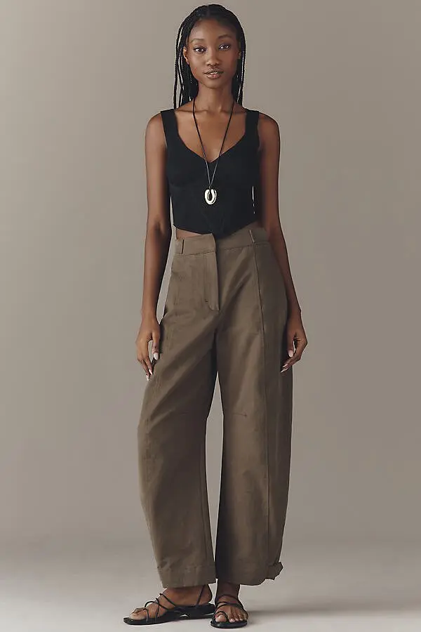 Anthropologie Sleeveless V-neck Cropped Sweater Tank Top