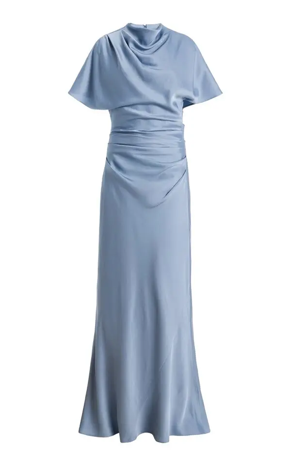 Simkhai Annibelis Draped Satin Gown