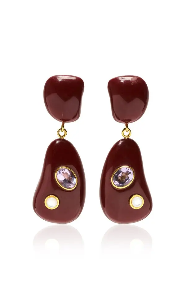 LIZZIE FORTUNATO Satsuma Ii Earrings - Purple