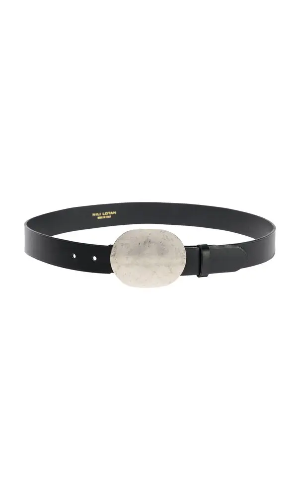 NILI LOTAN Wayne Leather Belt