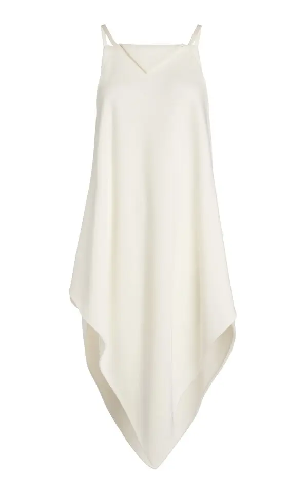 Balenciaga Silk-wool Crepe Scarf Top - Ivory