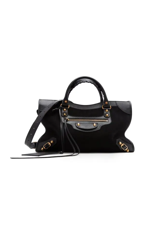 Balenciaga Le City Medium Leather Bag - Black