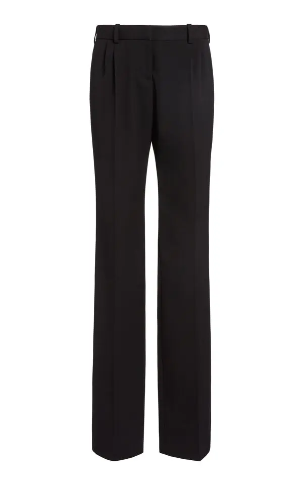 Balenciaga Stretch Wool Twill Straight-leg Pants