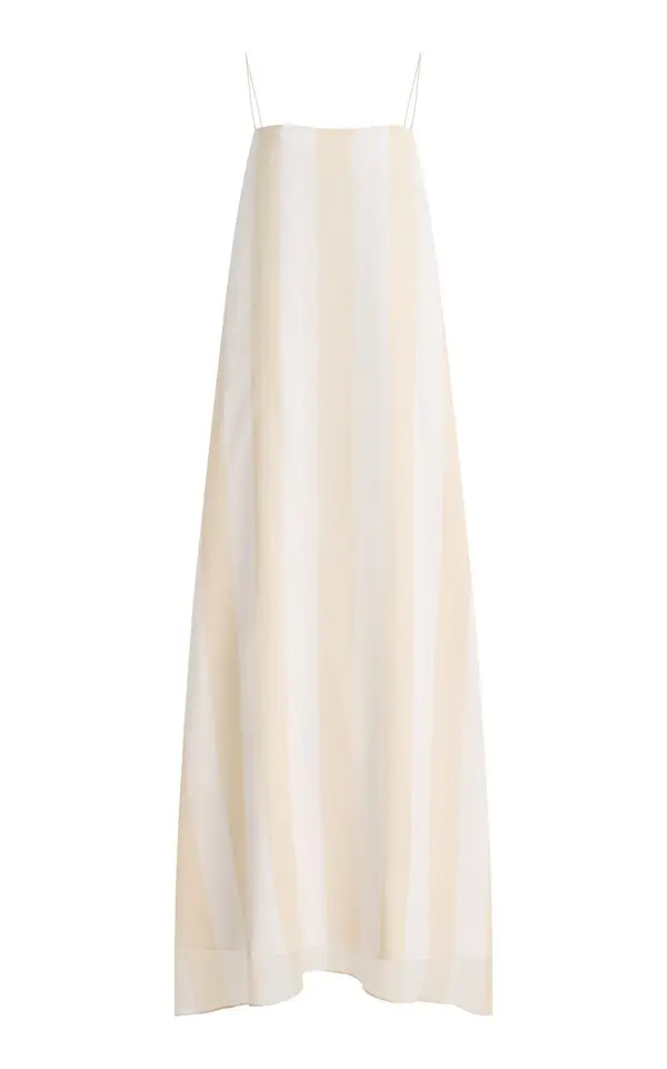 Bondi Born Capri Silk Chiffon Cami Dress - White