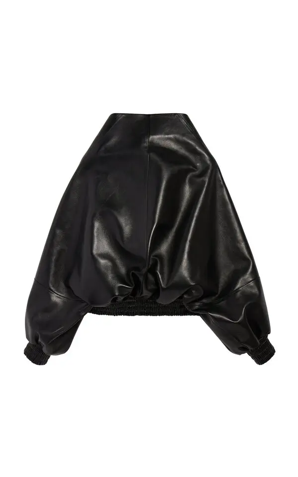 Balenciaga Lightweight Leather Wrap Jacket