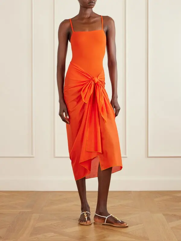 ERES Cabine Cotton-voile Pareo - Orange