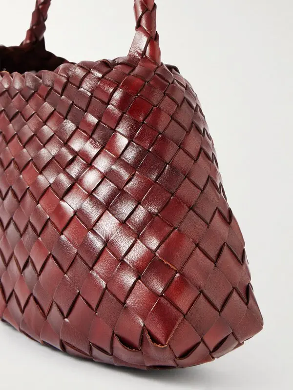Dragon Diffusion Rosanna Mini Woven Leather Tote