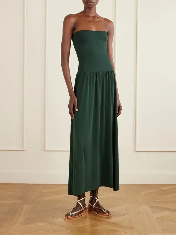 ERES Oda Strapless Maxi Dress - Green