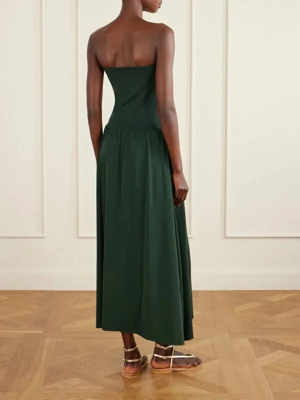 ERES Oda Strapless Maxi Dress - Green
