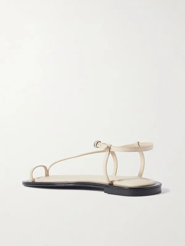 A.emery Reef Leather Sandals - Neutrals