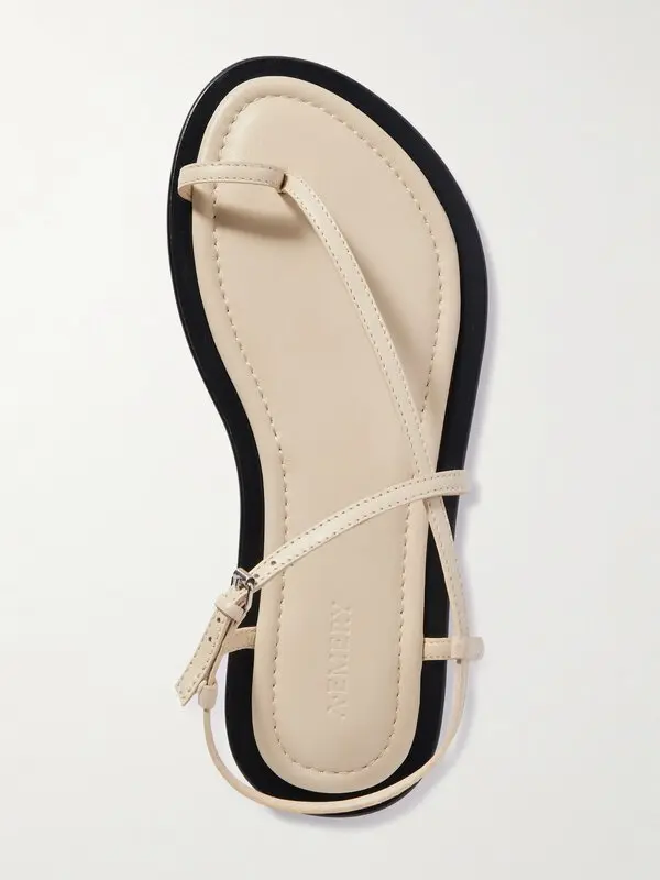 A.emery Reef Leather Sandals - Neutrals