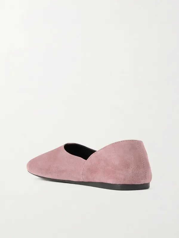 Khaite Jane Suede Flats - Pink