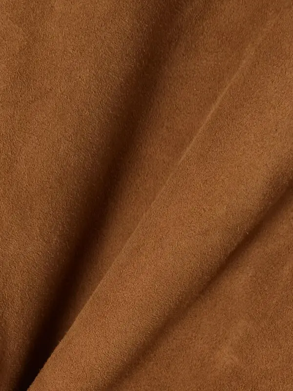 Tory Burch Paneled Wide-leg Suede Pants