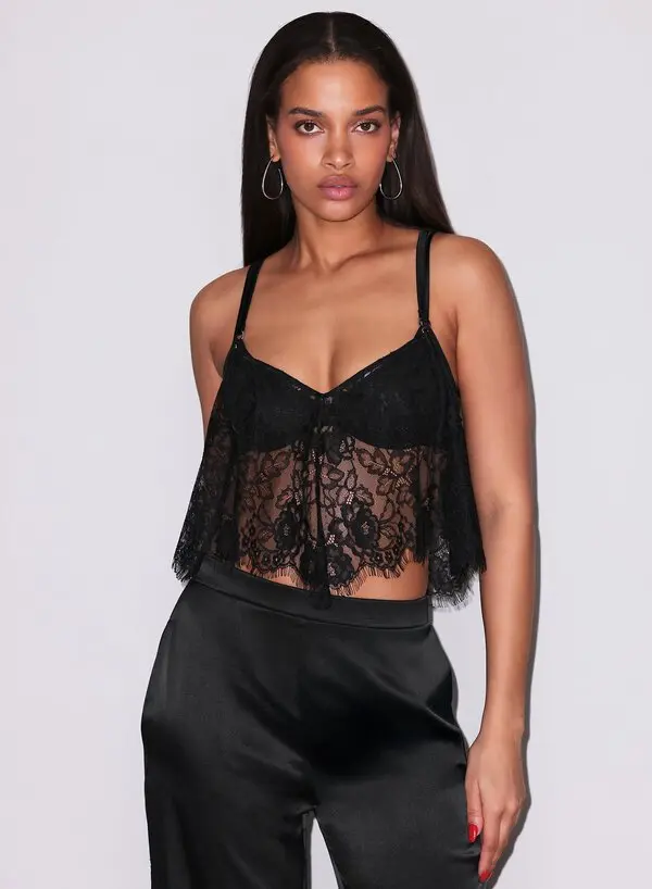 FLEUR DU MAL Juliet Lace Flutter Cami