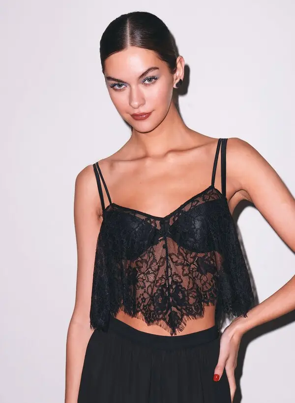 FLEUR DU MAL Juliet Lace Flutter Cami