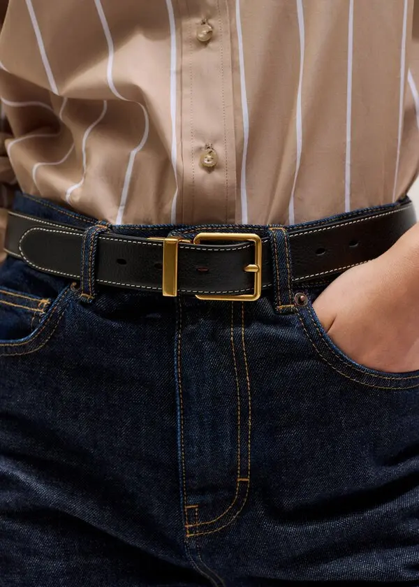 ME+EM Reversible Belt - Black/tan
