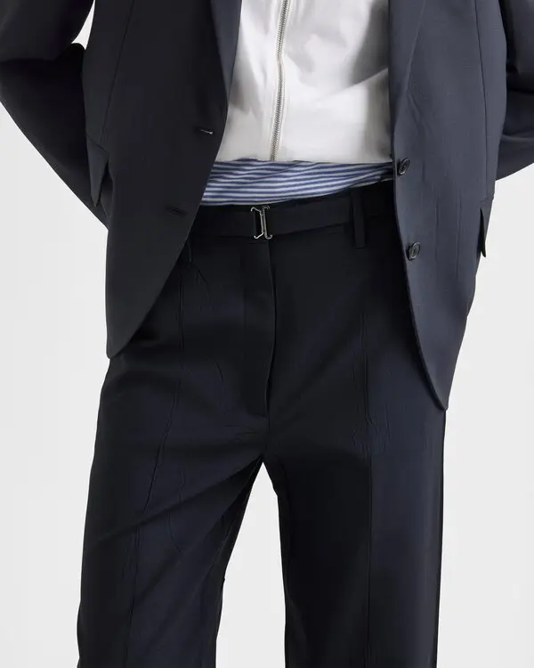 Prada Wool Trousers - Navy