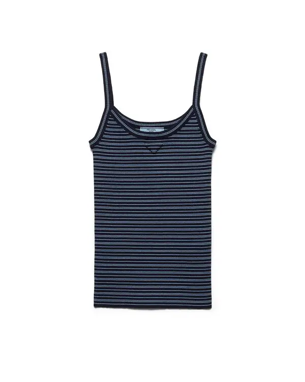 Prada Cotton Slim-fit Top - Blue
