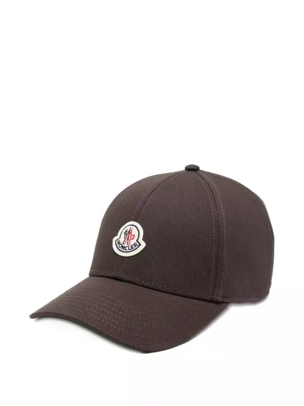 Moncler Logo-patch Baseball Cap - Brown
