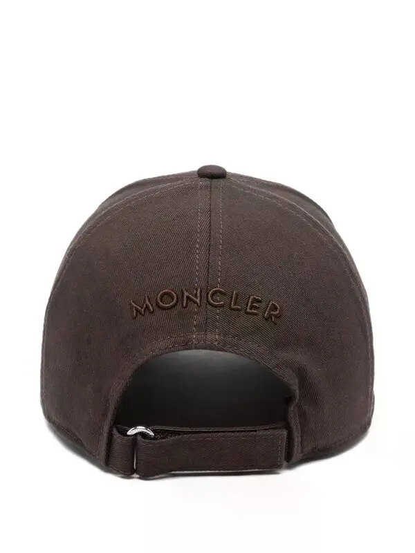 Moncler Logo-patch Baseball Cap - Brown
