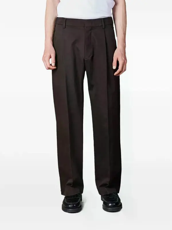 Nn07 Kay Pleated Trousers - Brown