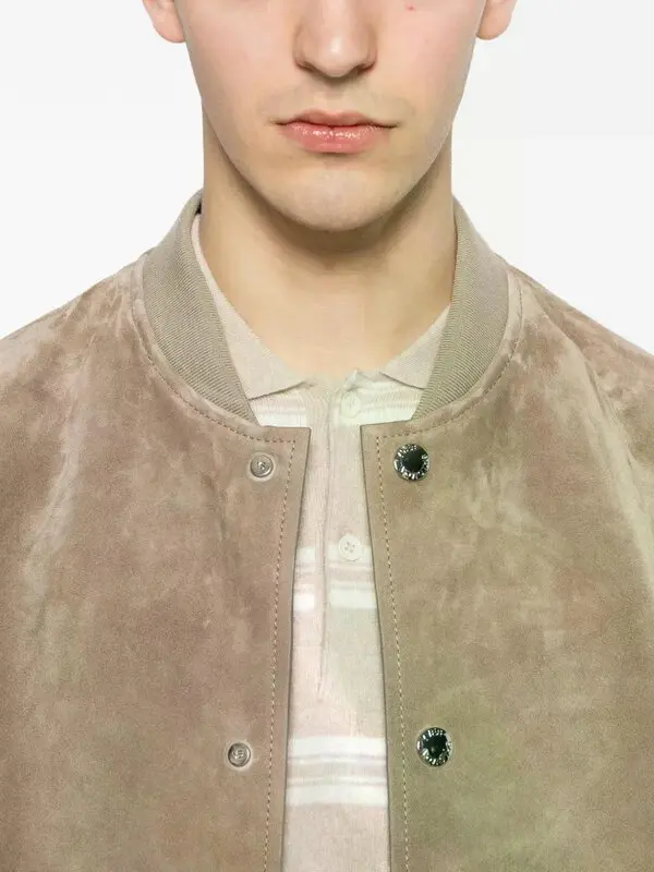 YVES SALOMON Suede Bomber Jacket