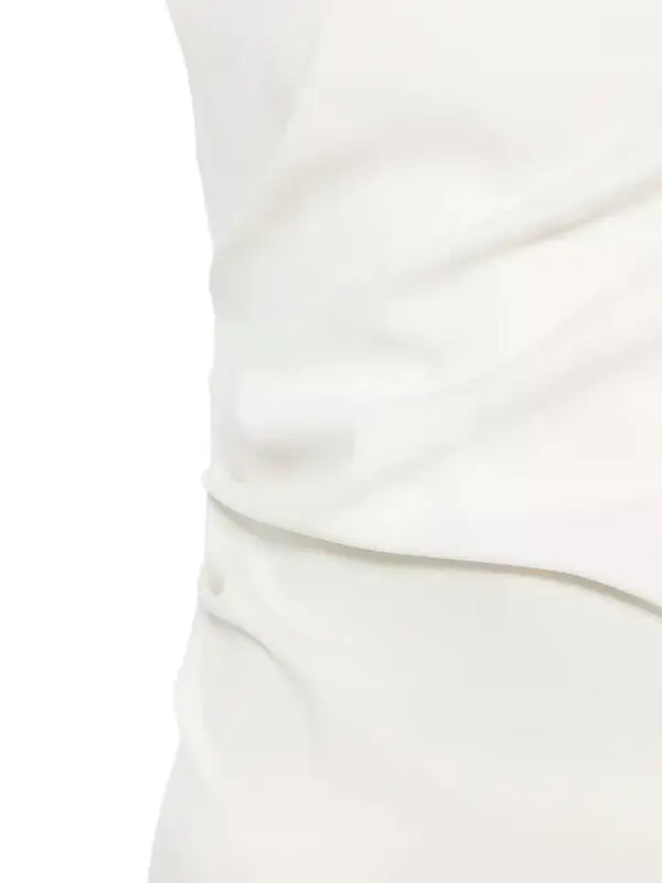 P.a.r.o.s.h Pingu Draped-effect Midi Dress - Neutrals