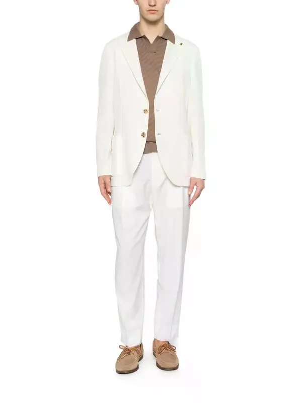 LATORRE Textured Tailored Blazer - Neutrals
