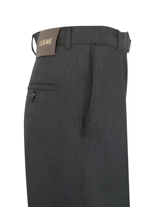 Loewe Belted Check Trousers