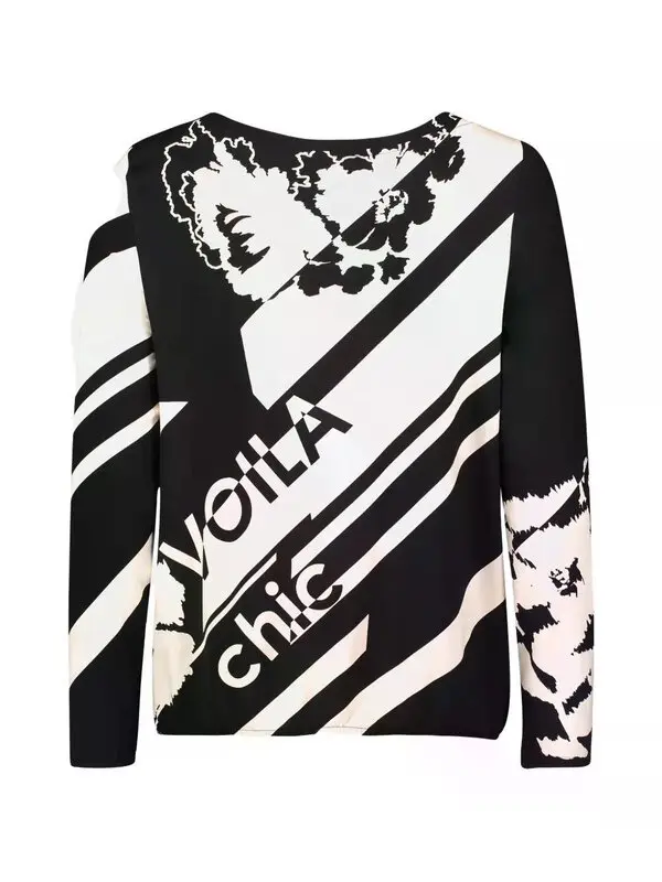 BETTY BARCLAY Printed Long Sleeve Top
