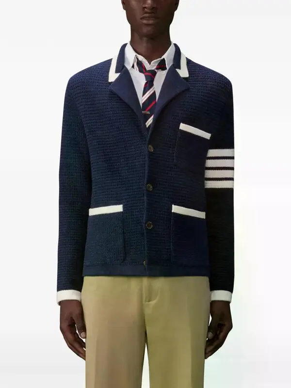 Thom Browne Signature Striped Cardigan Jacket