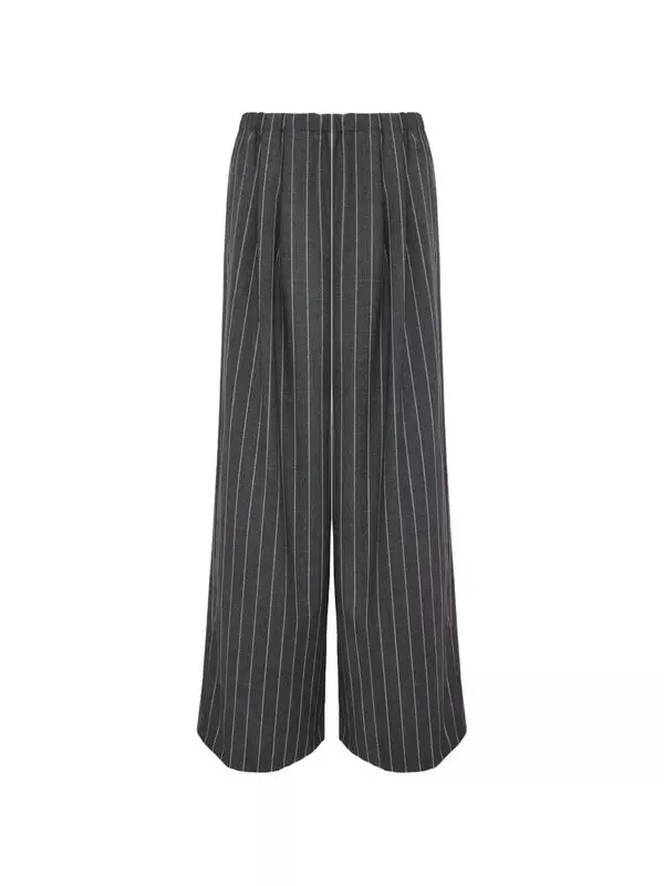 ENFOLD Striped Wide-leg Trousers