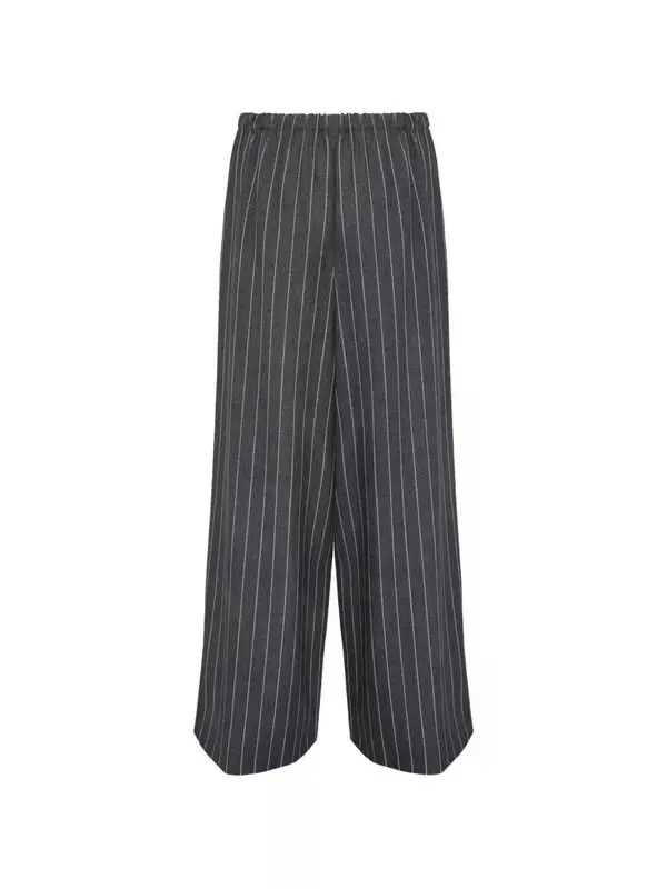 ENFOLD Striped Wide-leg Trousers
