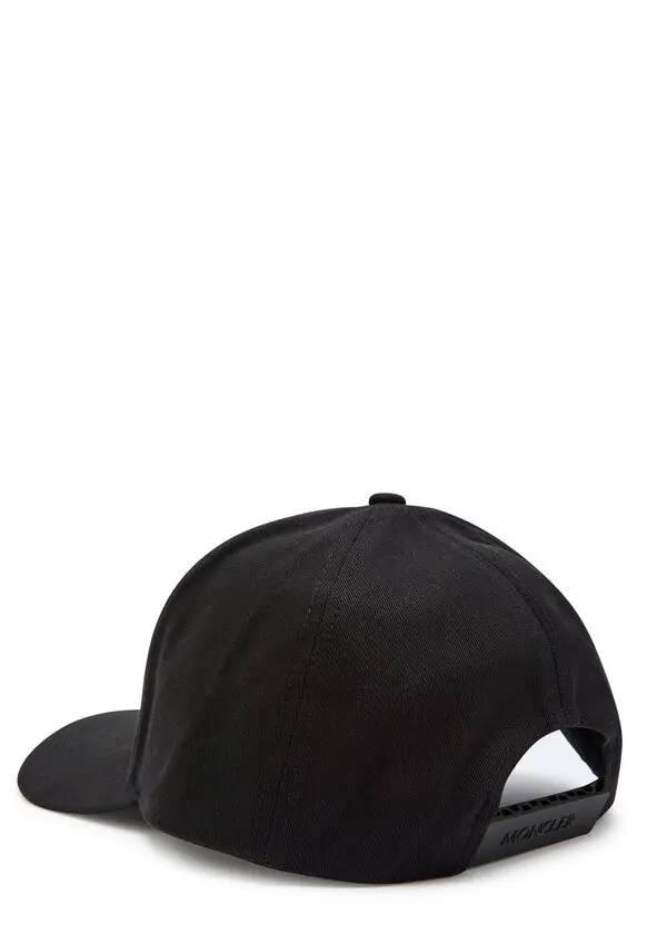 Moncler Logo Cotton Cap - Black