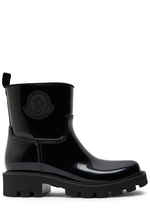 Moncler Logo-appliquéd Rain Boots - Black