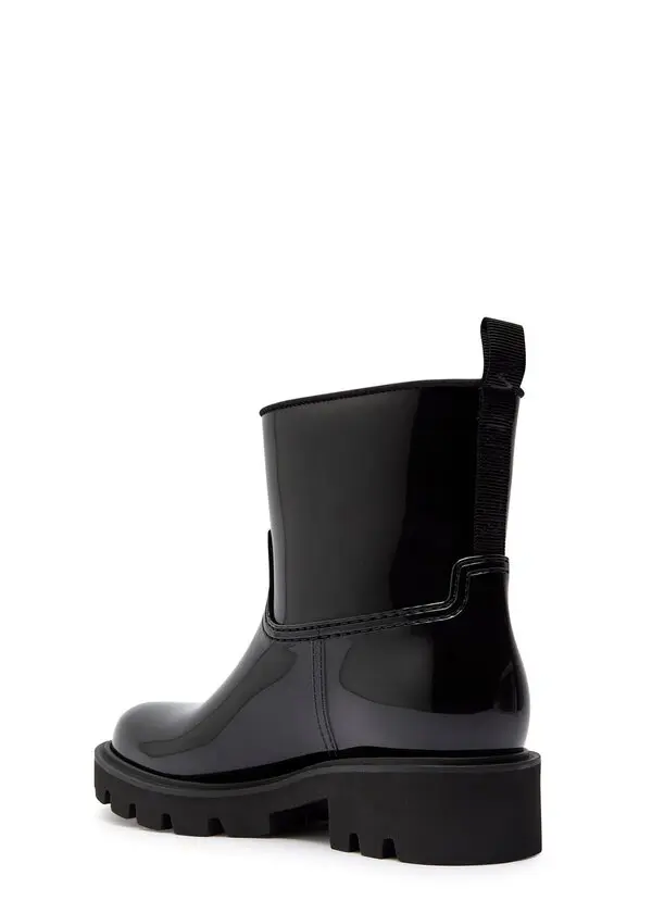 Moncler Logo-appliquéd Rain Boots - Black