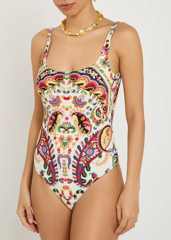 Etro Printed Low-back Swimsuit