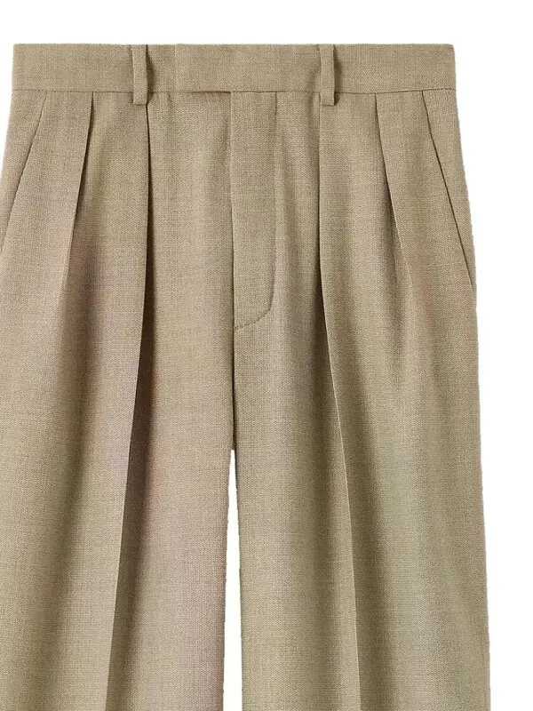 Loro Piana Pleated Wool Trousers