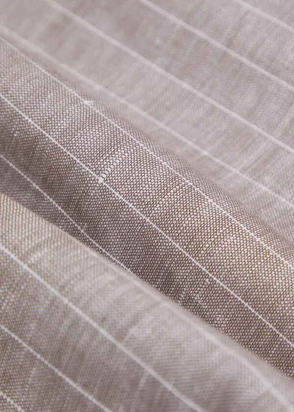 Max Mara Caliga Striped Linen And Cotton-blend Tank