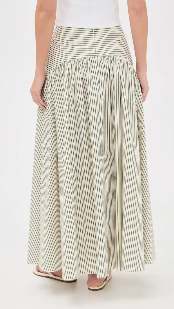 Staud Procida Stripe Skirt