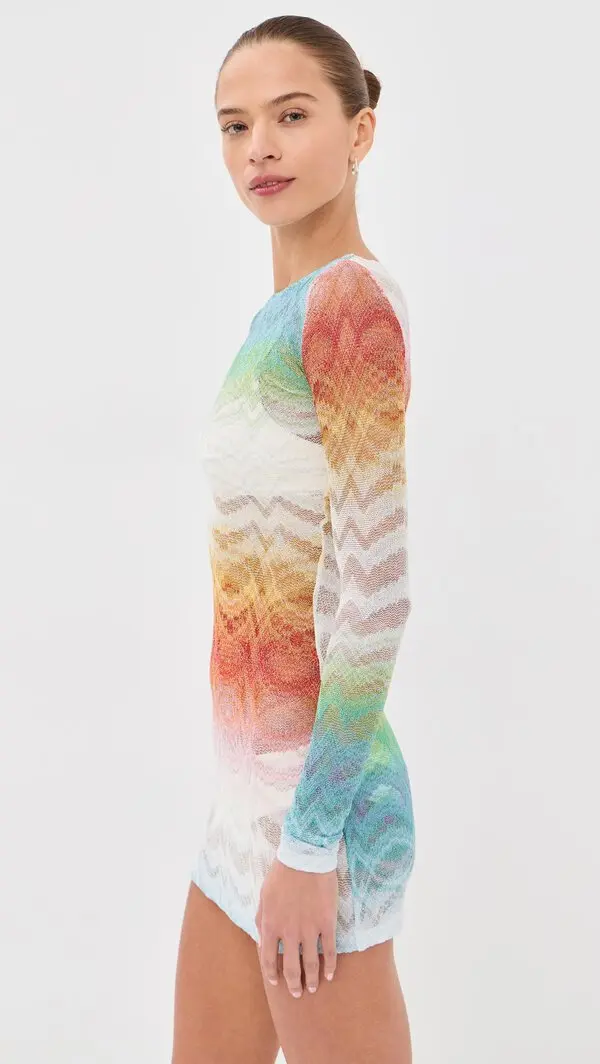 Missoni Long Sleeve Mini Dress