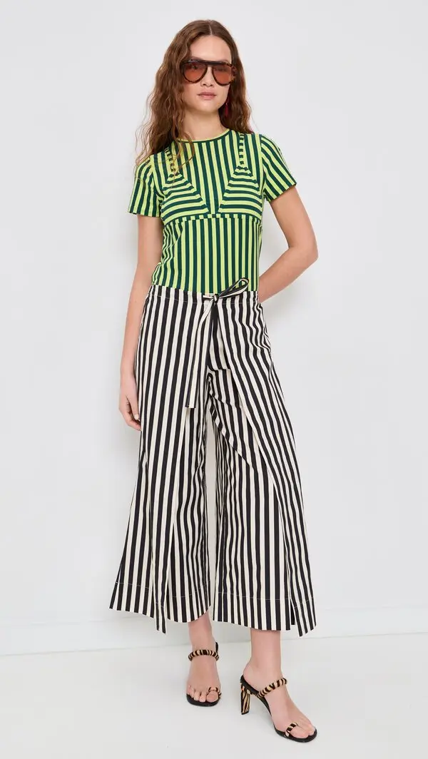 SIMONMILLER Striped Poplin Pants