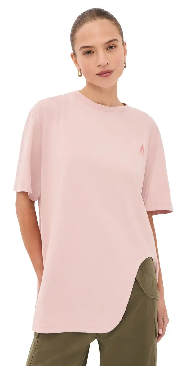 Attico Oversized Logo T-shirt - Rose