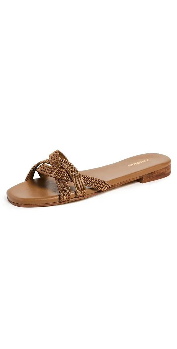 Kaanas Ayanna Rope Sandals - Coffee