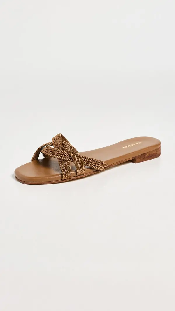 Kaanas Ayanna Rope Sandals - Coffee