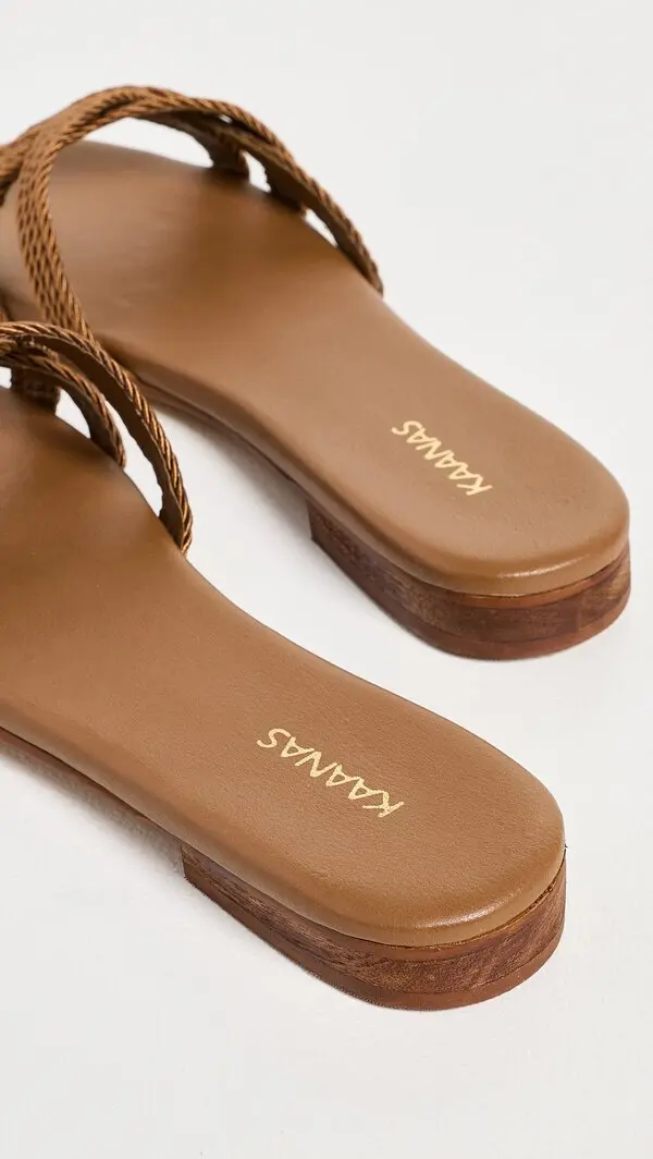 Kaanas Ayanna Rope Sandals - Coffee